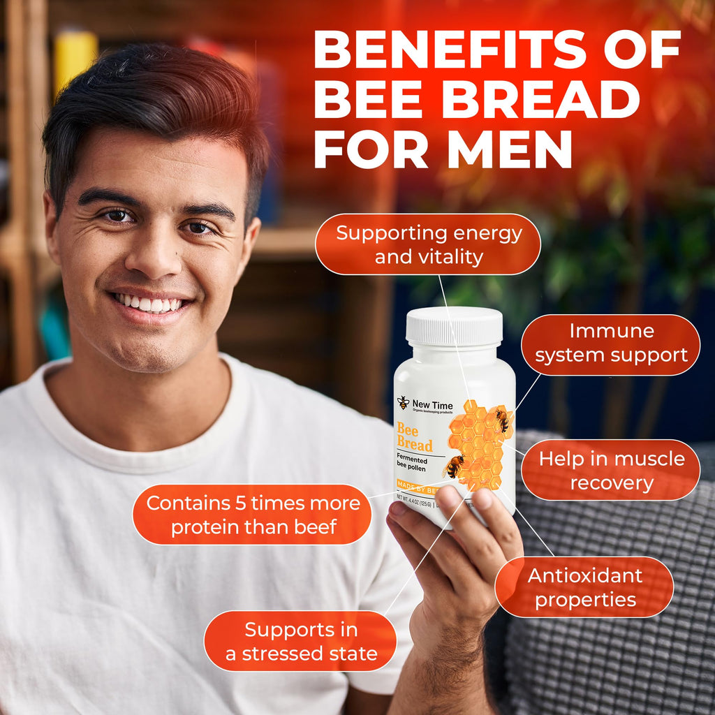 Fermented bee pollen for breast growth