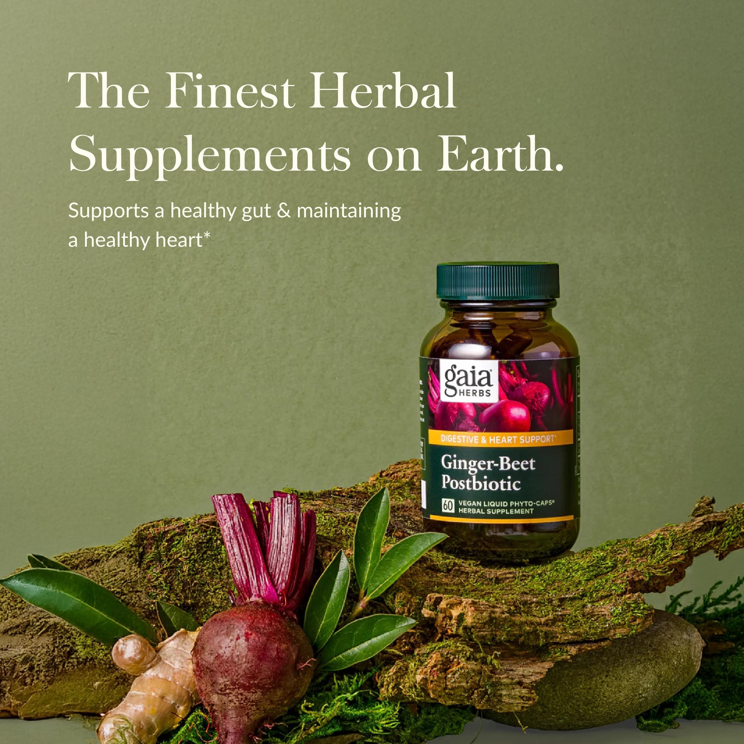 Fermented beets and ginger capsules