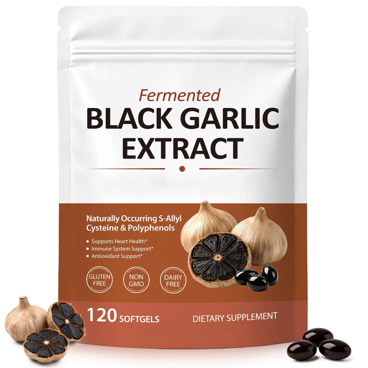 fermented black garlic extract softgels