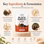Fermented black garlic softgels for health