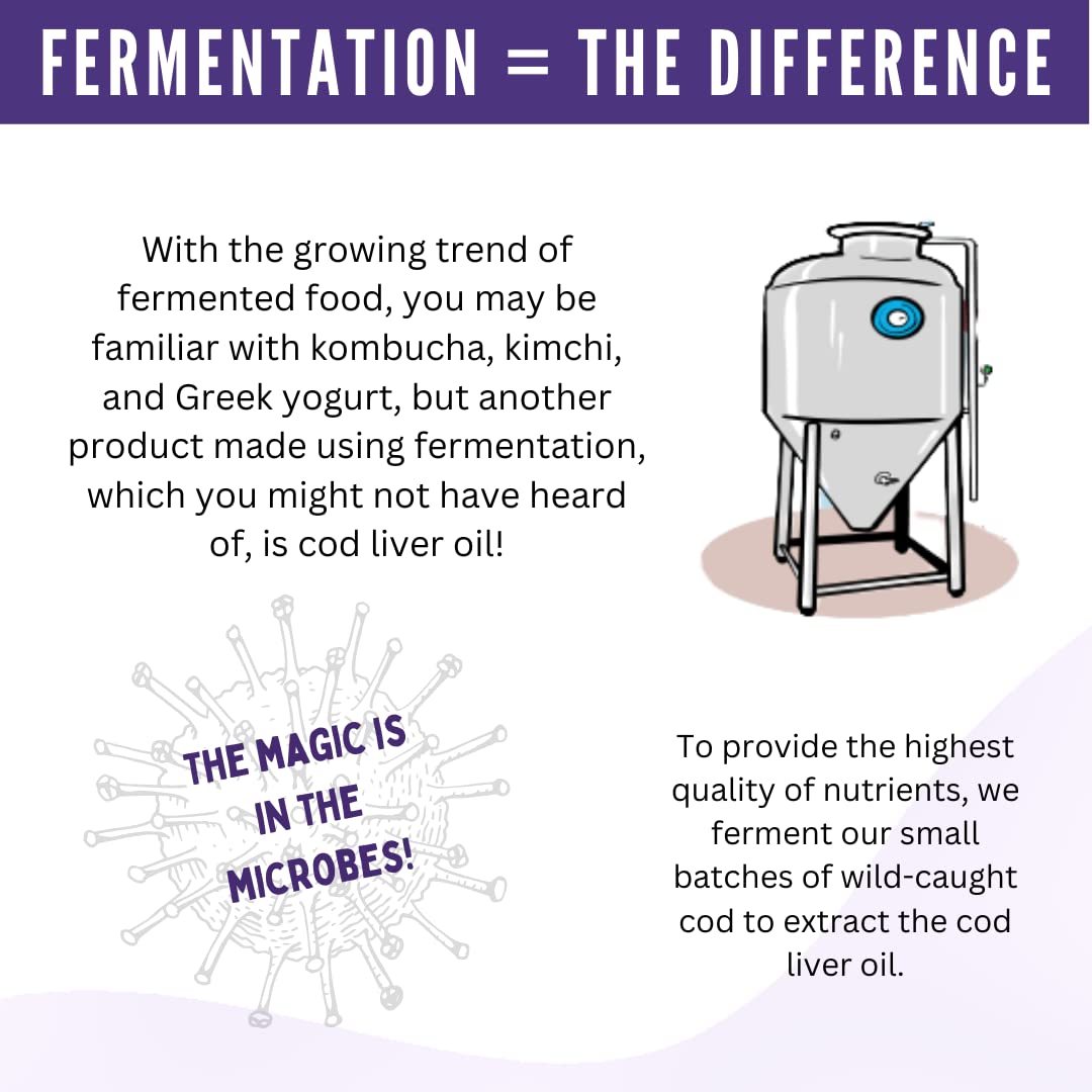 Fermented cod liver oil gel