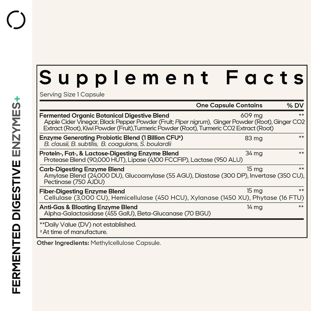 Fermented digestive enzymes for better digestion