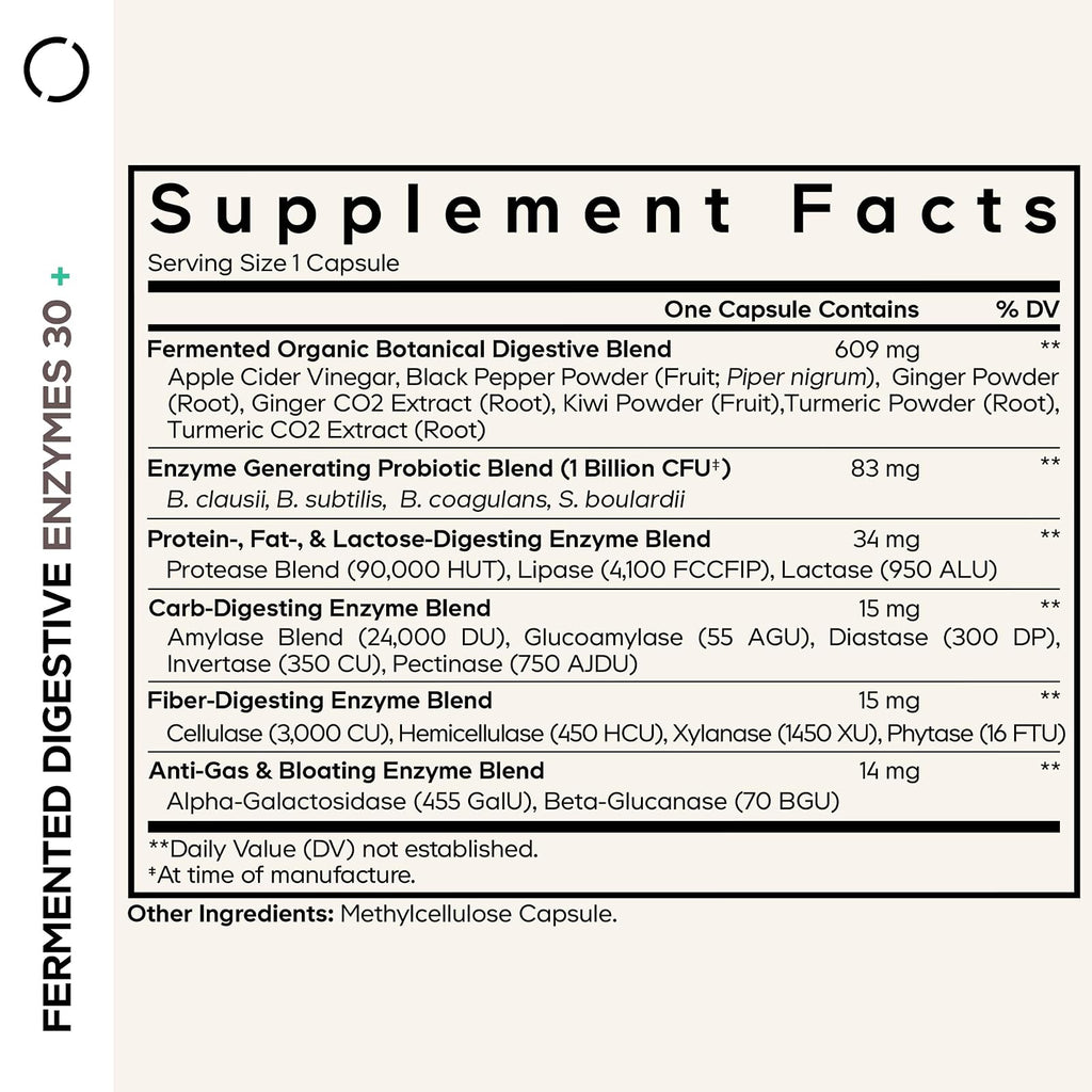 Fermented digestive enzymes for better digestion