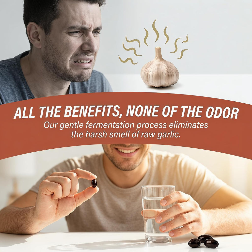 Fermented garlic for digestive health