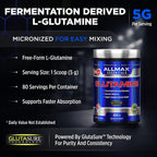 Fermented l-glutamine for muscle support