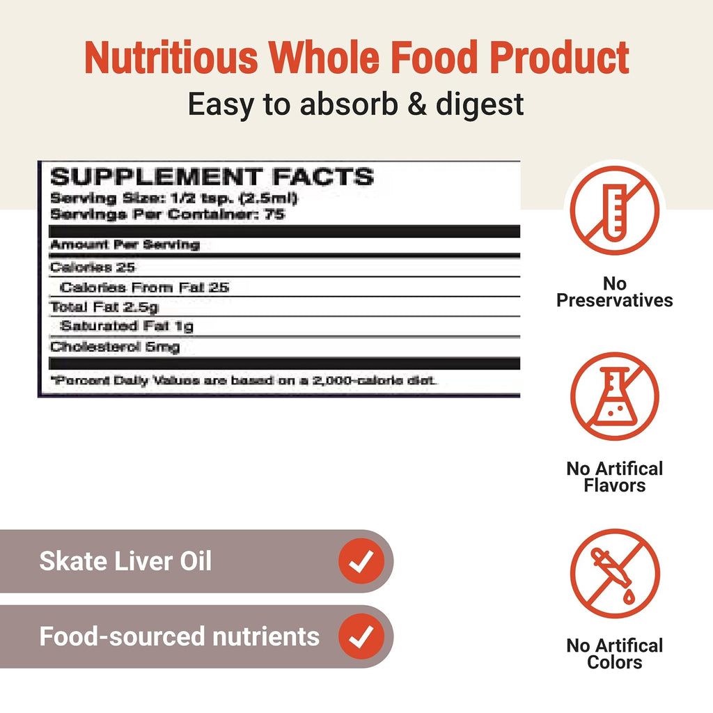 Fermented skate liver oil dosage