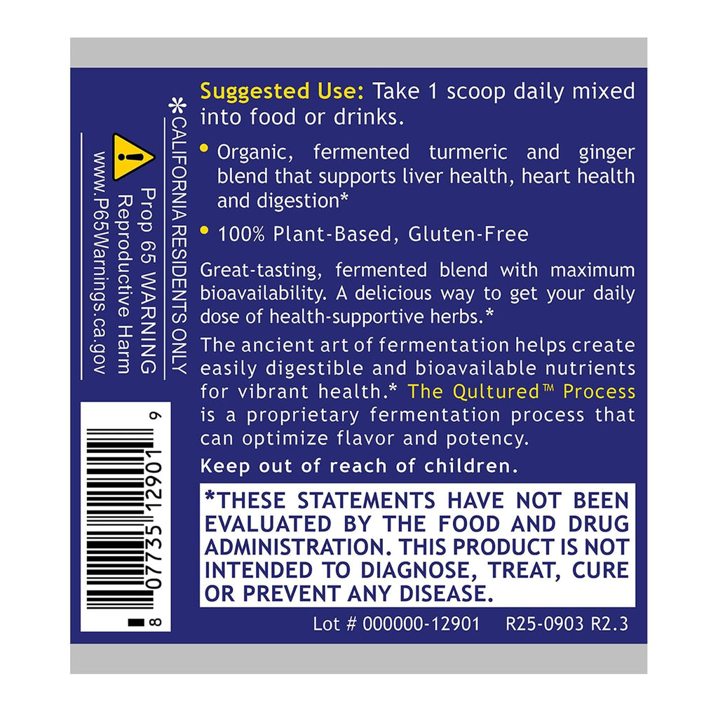 Fermented turmeric for digestive support