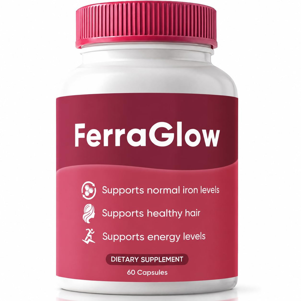 Ferraglow Iron Bisglycinate capsules for energy