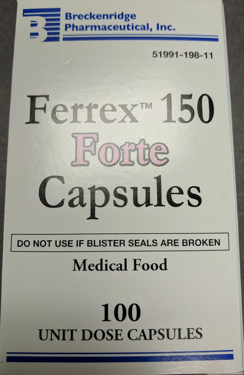 Ferrex 150 mg iron capsules for energy