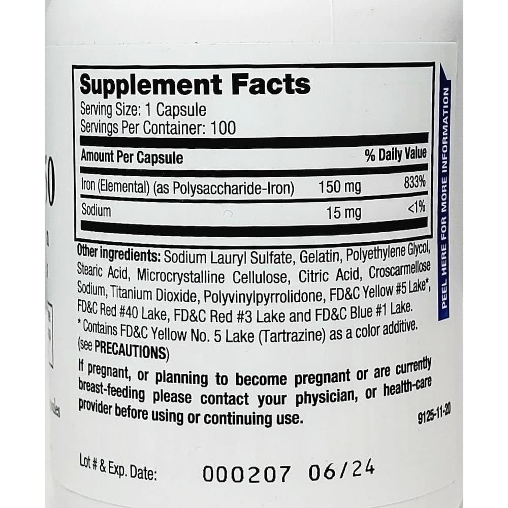 Ferrex iron capsules for vitality