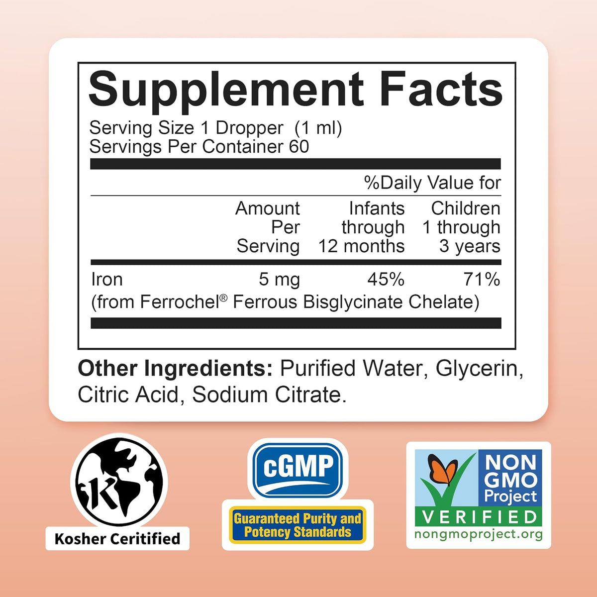 Ferrochel iron bisglycinate for women