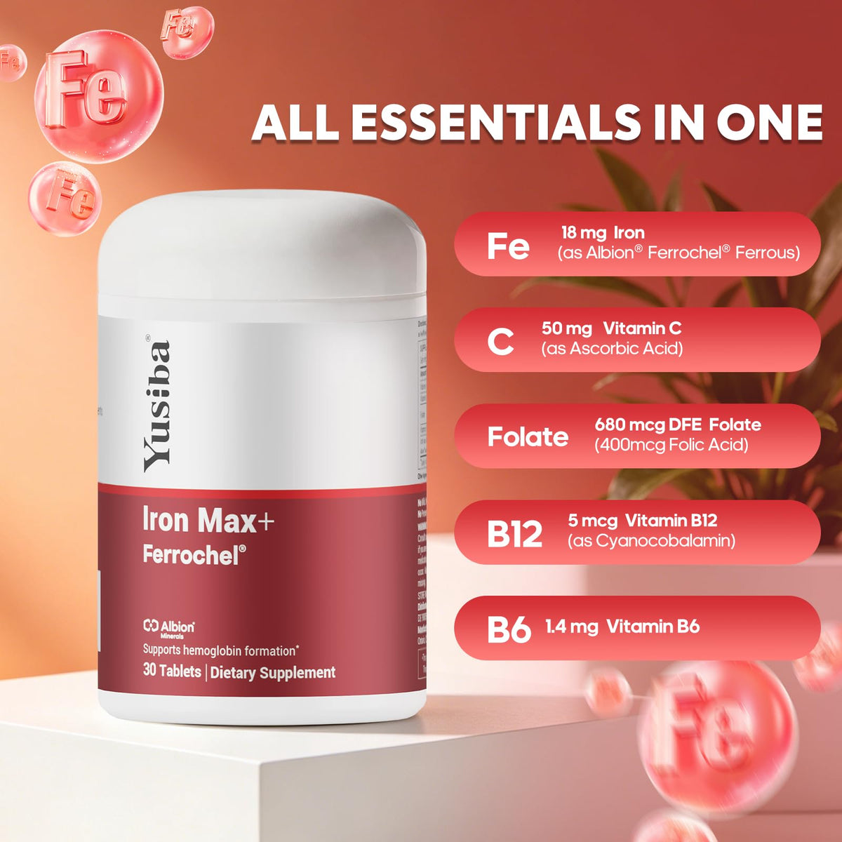 Ferrochel iron for healthy blood
