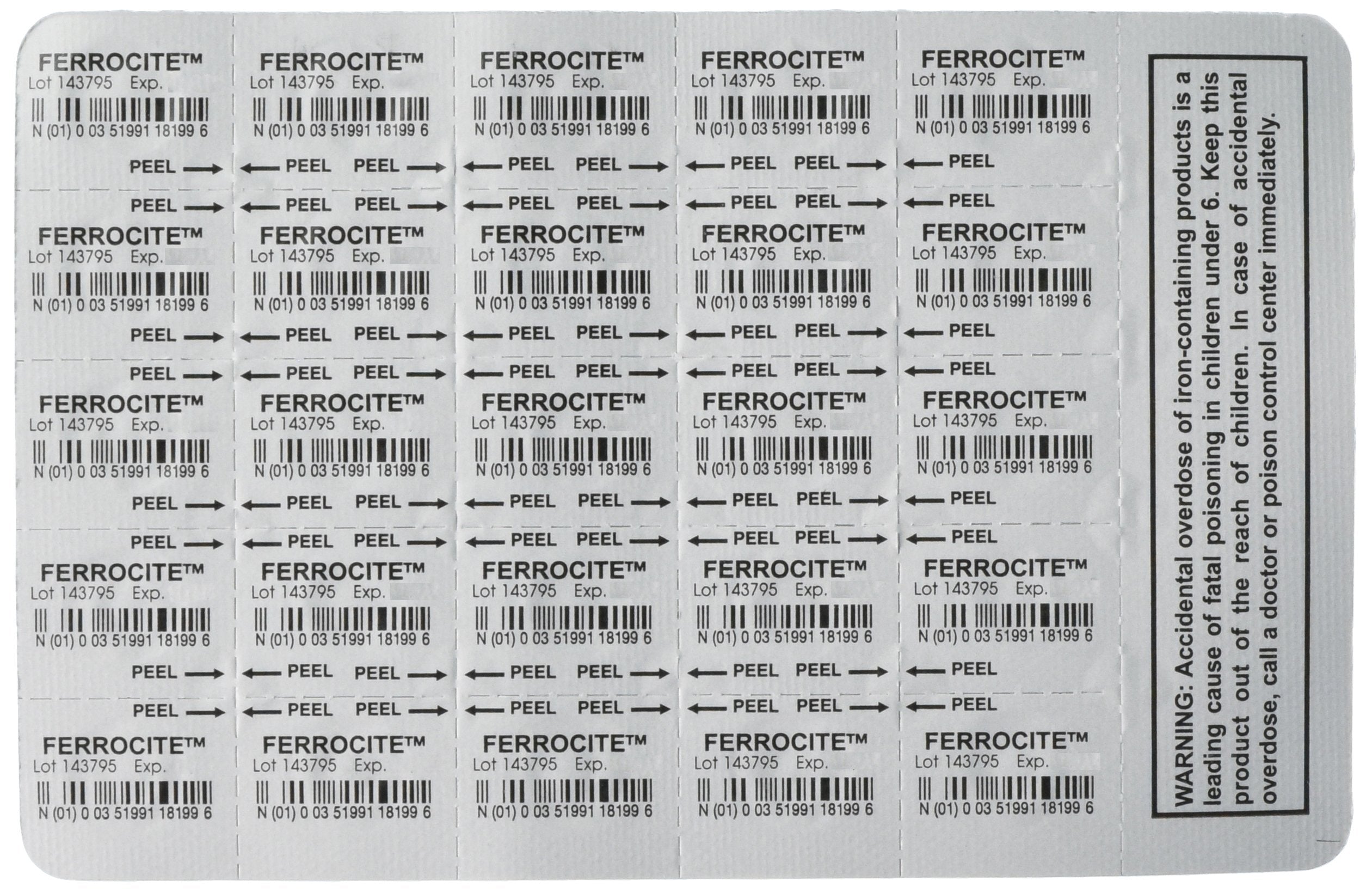 Ferrocite 100ct iron for vitality
