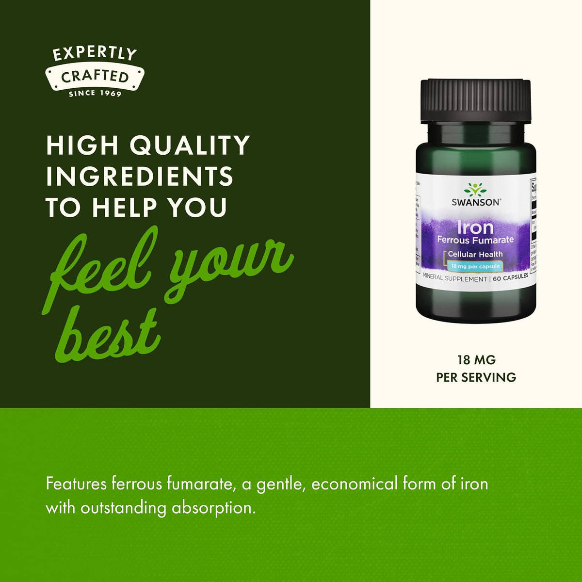 Ferrous fumarate for better absorption