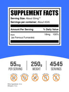 Ferrous fumarate powder for better absorption