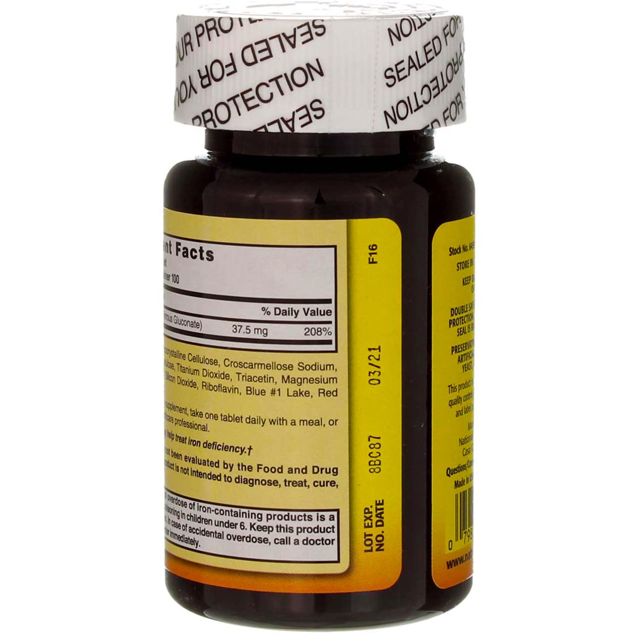Ferrous gluconate for better absorption