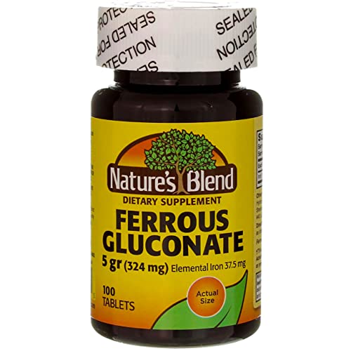 Ferrous gluconate for energy boost