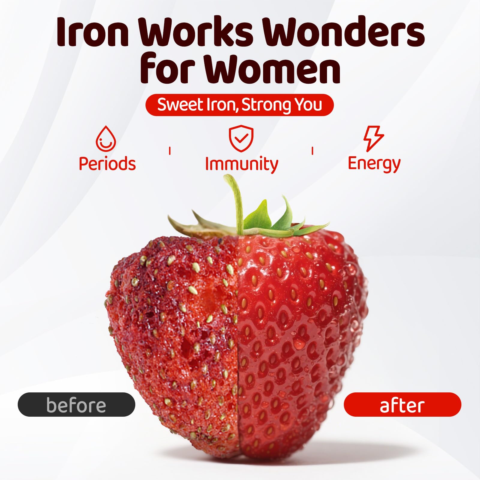 Ferrous gluconate iron supplement