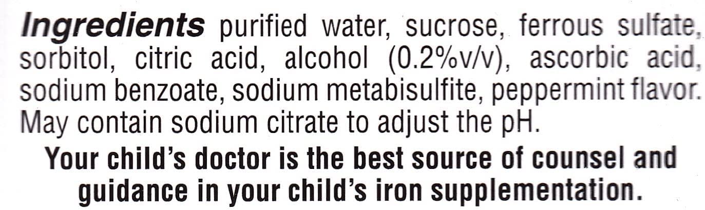 Ferrous SULF liquid iron for absorption