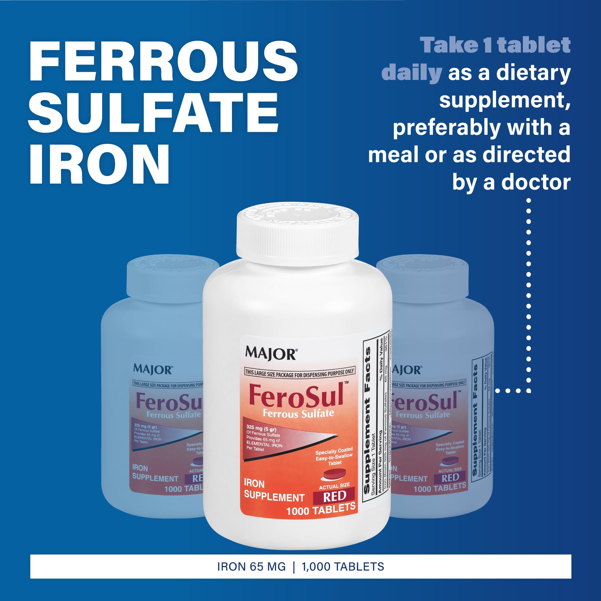 ferrous sulfate 325 mg iron pills