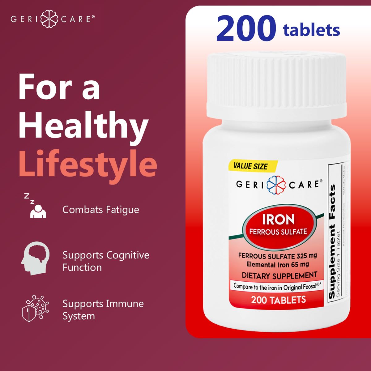 Ferrous sulfate for healthy blood