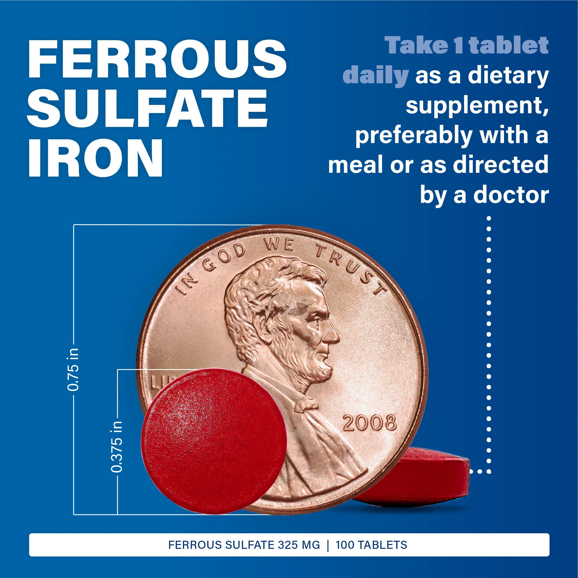 Ferrous sulfate for improved wellness