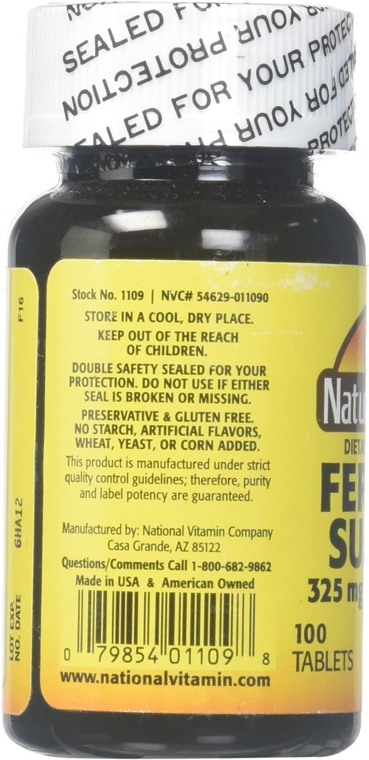 ferrous sulfate iron for energy