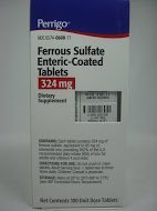 ferrous sulfate iron supplement tablets