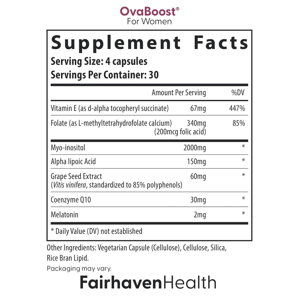 FertilAid multivitamin supports conception