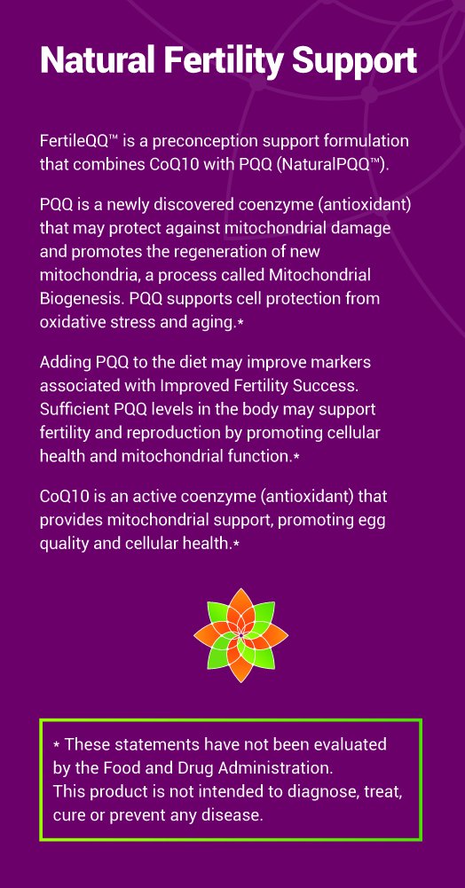 FertileQQ CoQ10 for cellular function