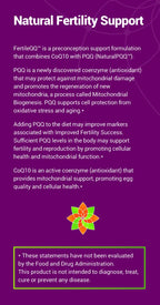 FertileQQ CoQ10 for cellular function