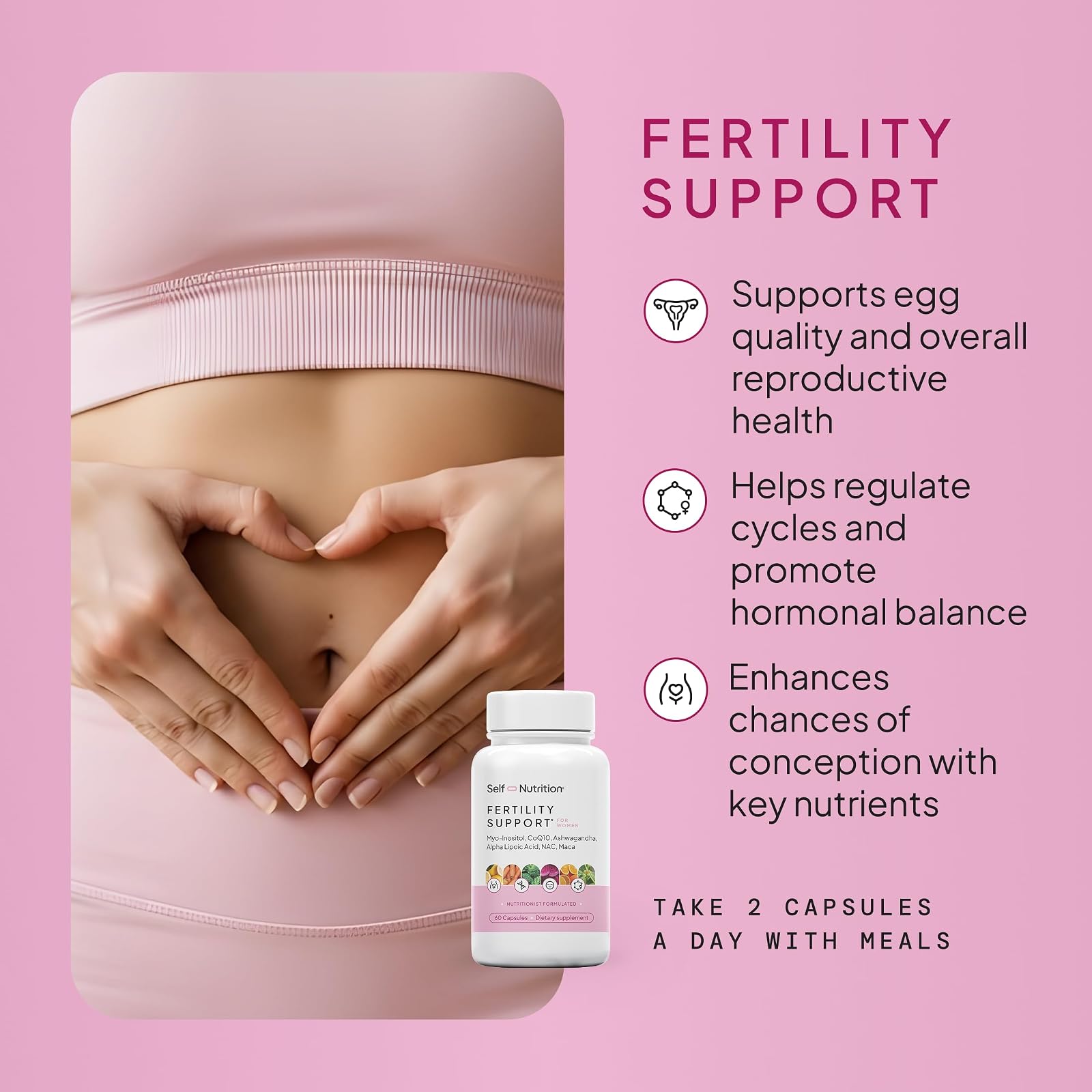 Fertility support capsules for women