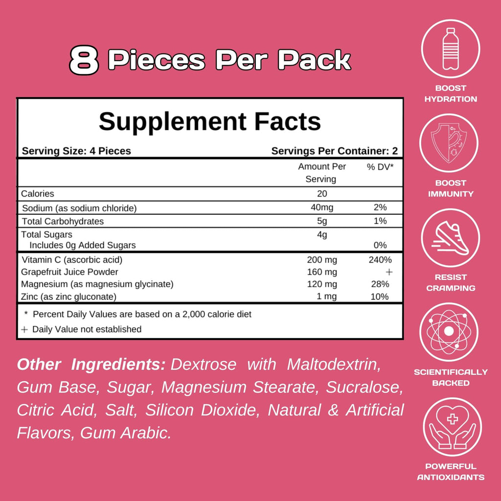 Festival wellness with magnesium gum