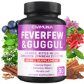Feverfew capsules with licorice root