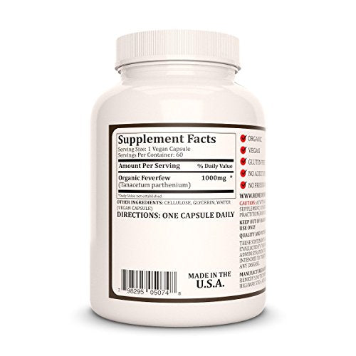 Feverfew herbal supplement benefits