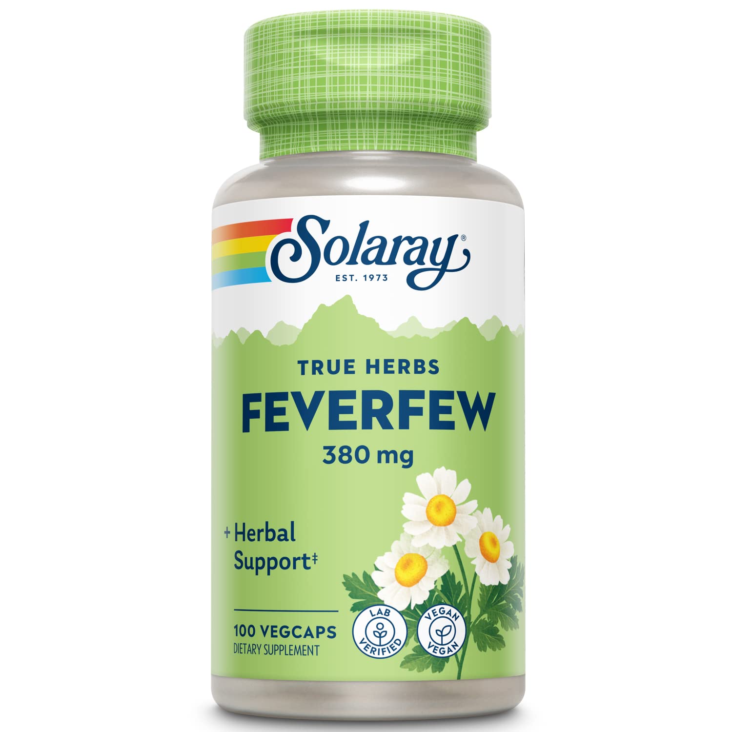 Feverfew Leaf 380 mg capsules