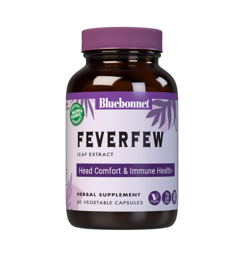 Feverfew leaf extract capsules