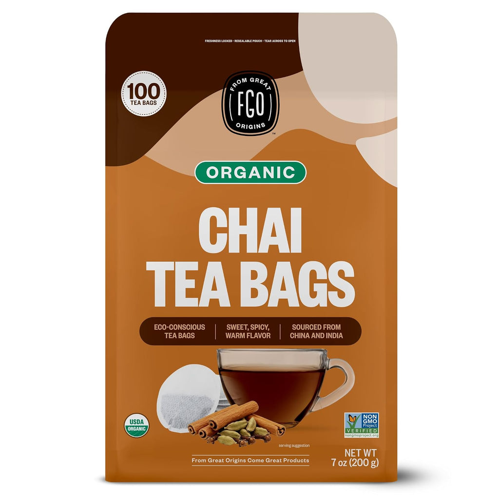 FGO organic chai tea bags