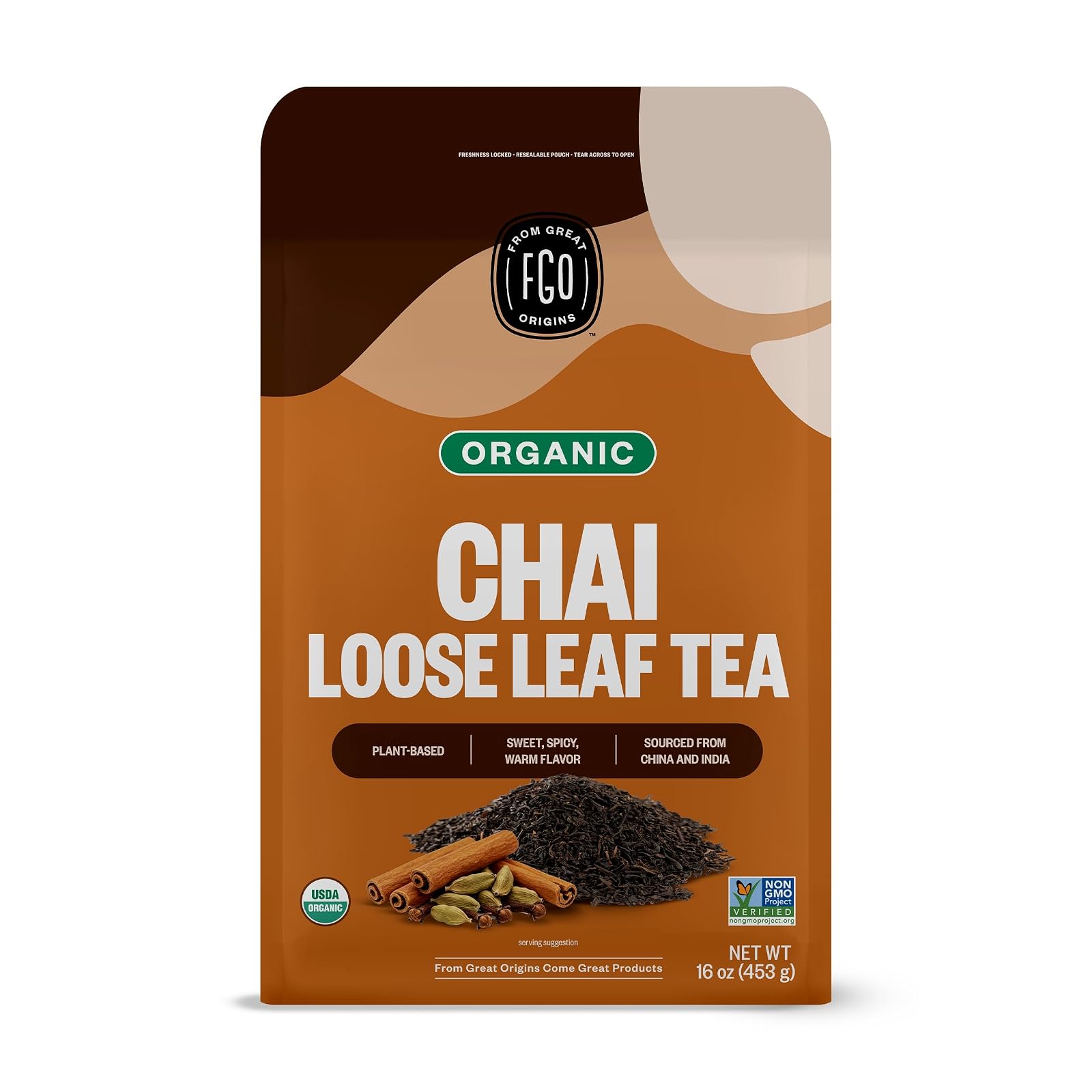 FGO organic chai tea loose leaf