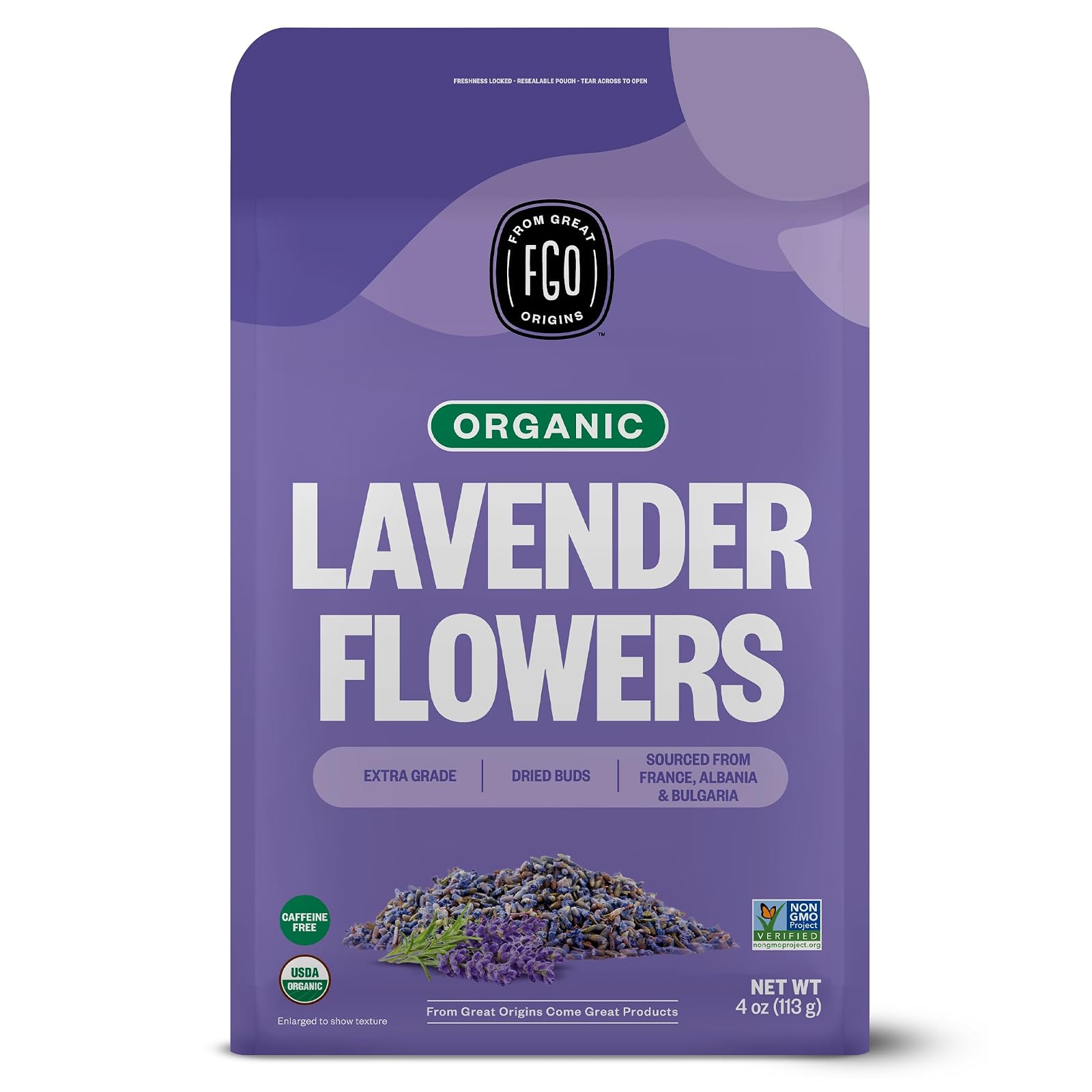 FGO organic dried lavender flowers