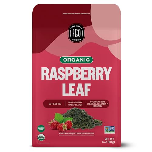 FGO organic red raspberry herbal tea