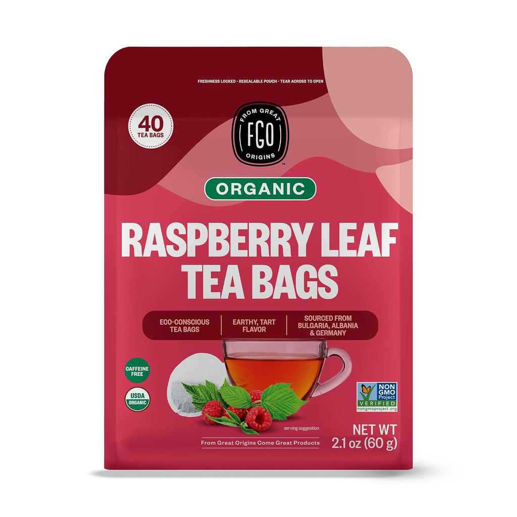 FGO organic red raspberry leaf tea