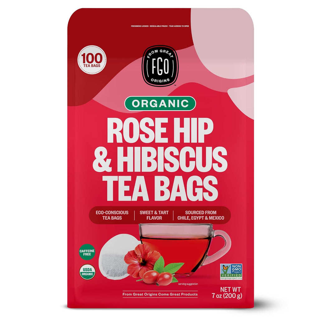 FGO organic rosehips herbal tea bags