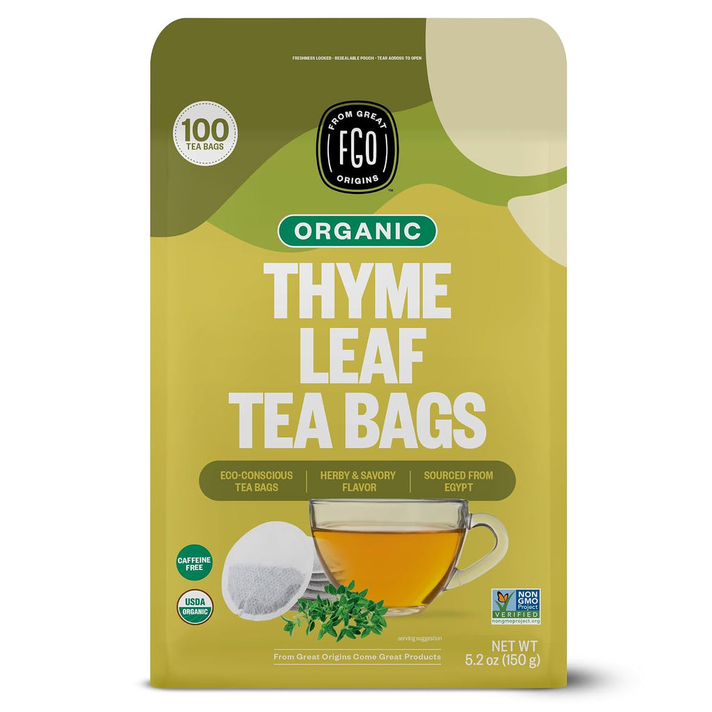 FGO organic thyme leaf tea bags