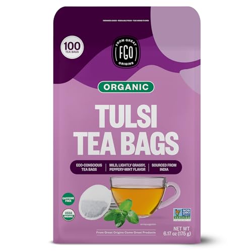 FGO organic tulsi herbal tea bags