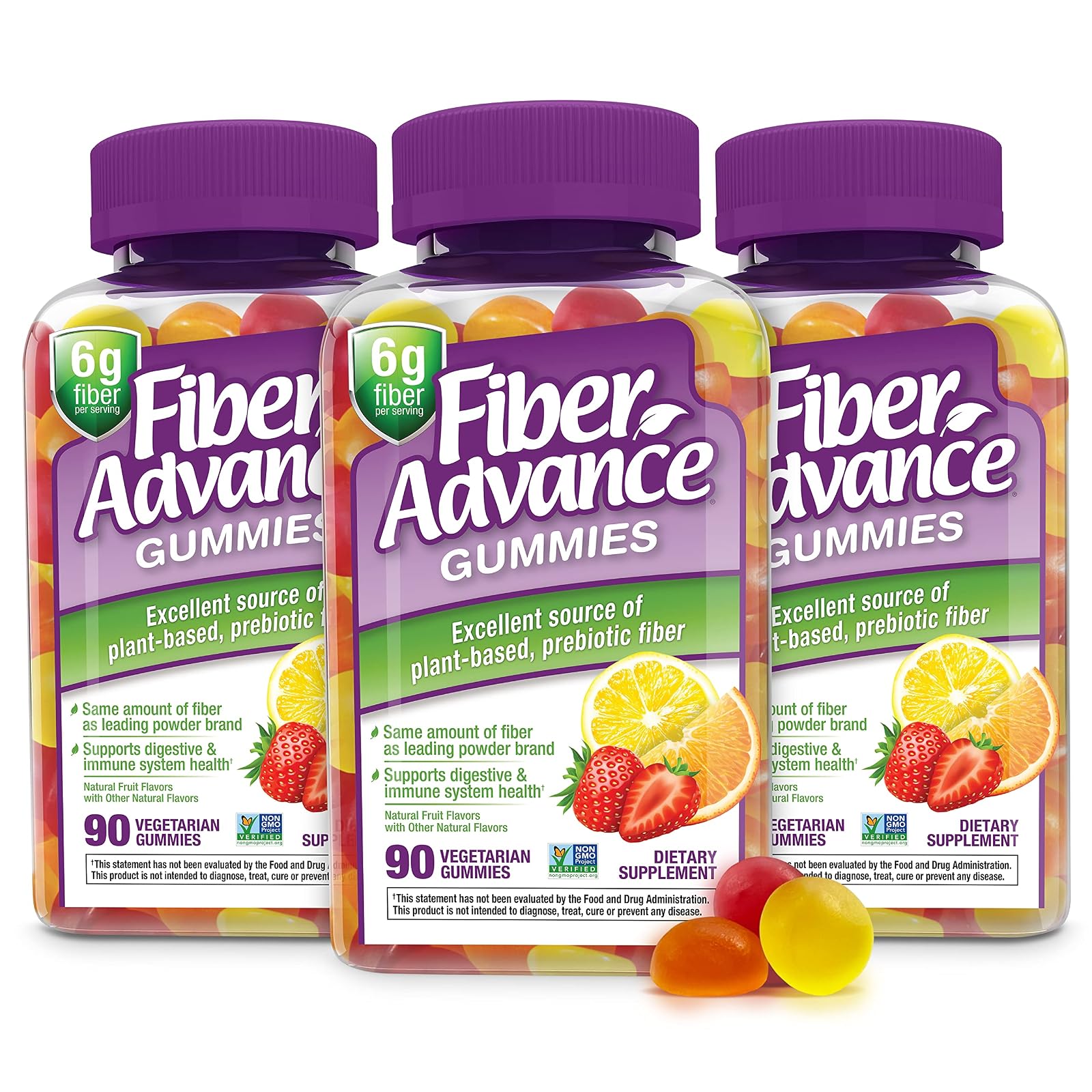 Fiber Advance chicory root gummies