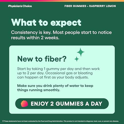 Fiber gummies for a balanced diet