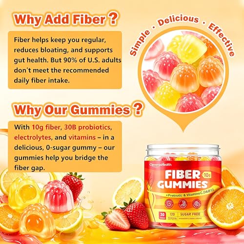 Fiber gummies for improved digestive health