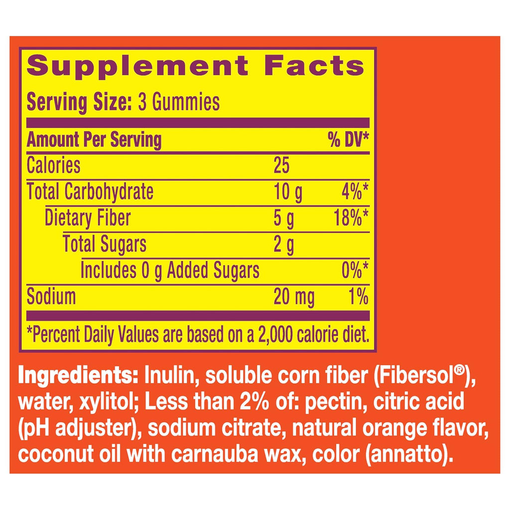 Fiber gummies for regularity support