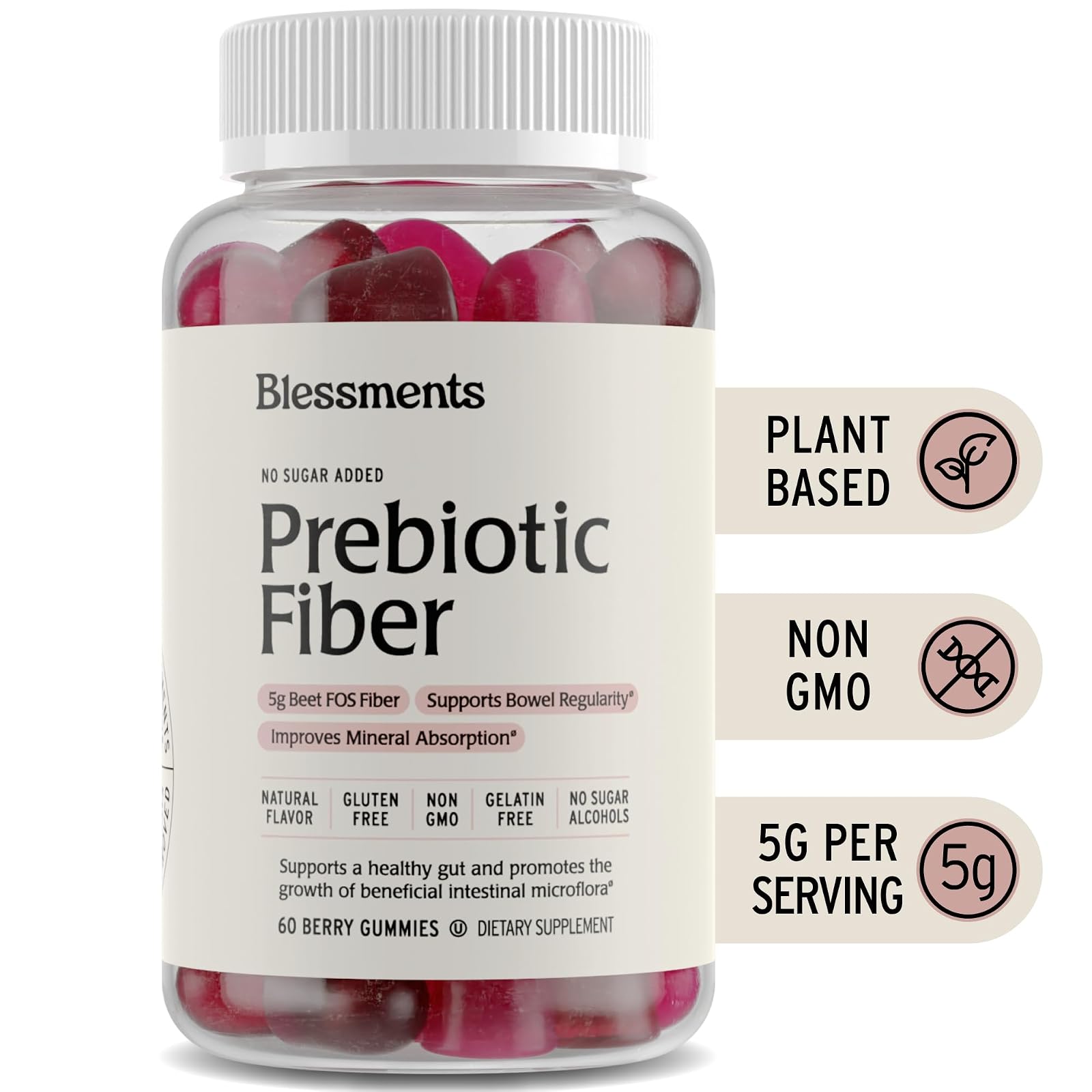 fiber gummies with psyllium husk support